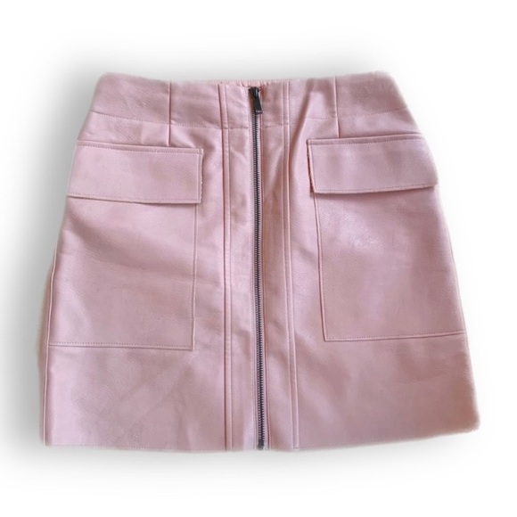 21 Saints | Skirts | 2 Saints Pink Fake Leather Skirt | Poshmark